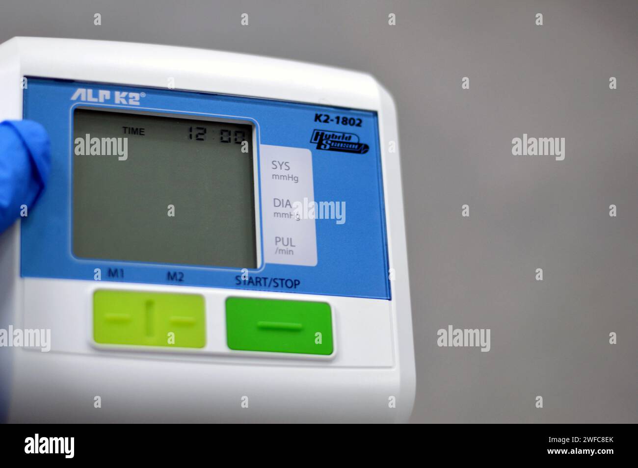 Cairo, Egypt, January 20 2024: ALP K2 digital blood pressure monitor ...