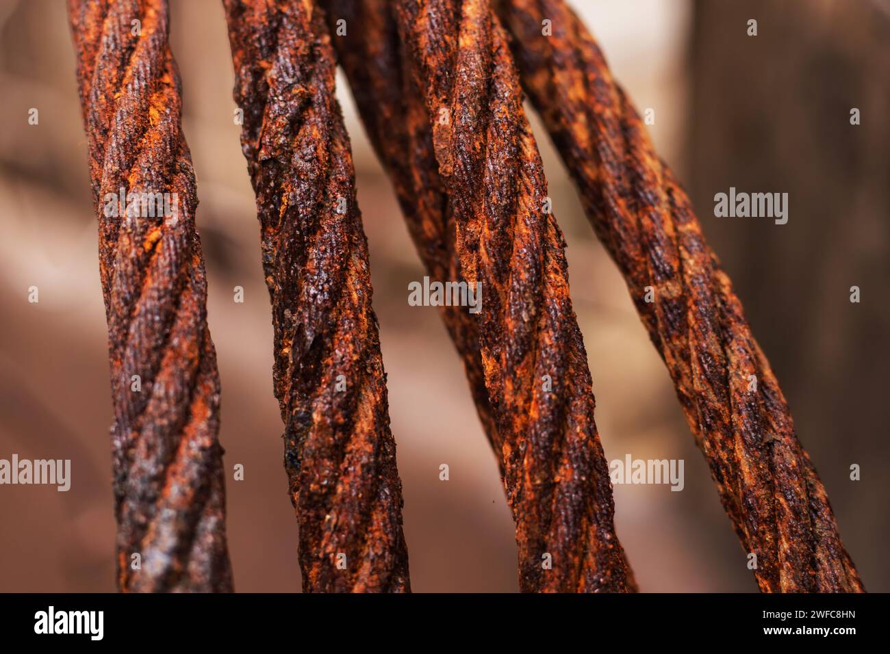 Old steel cable damaged hi-res stock photography and images - Alamy