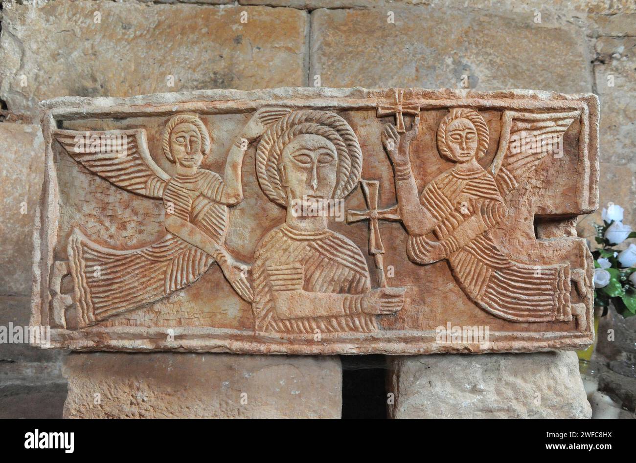 Santa Maria Hermitage, visigothic church 7-8th century. Inside ...