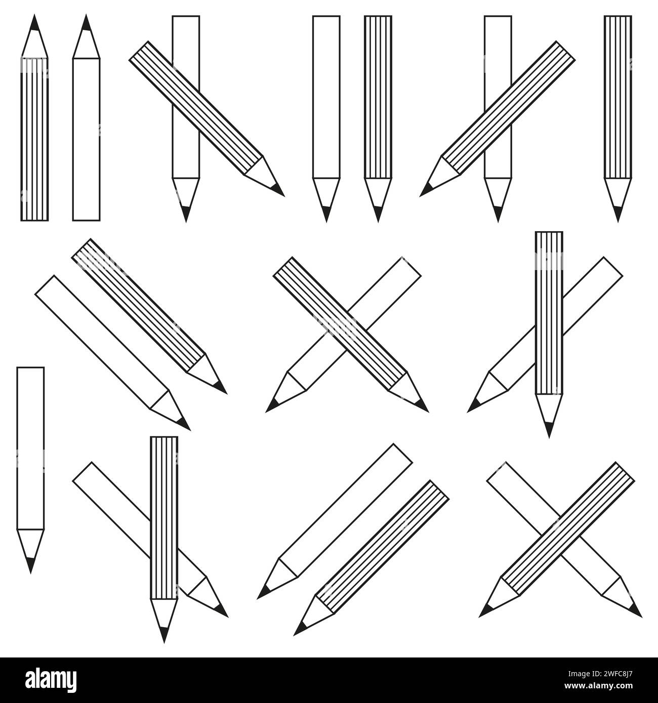 School subject icons Cut Out Stock Images & Pictures - Alamy