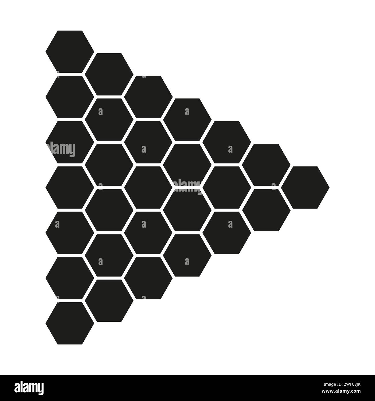 honeycomb triangle. Sweet food. Vector illustration. Stock image. EPS ...