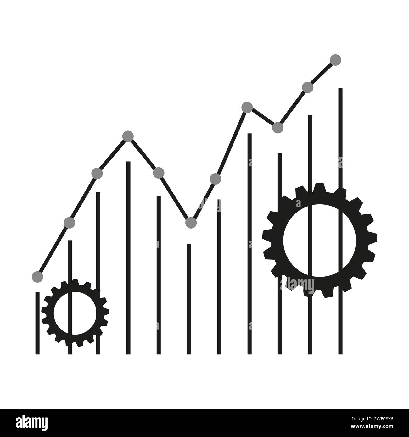 Hand drawing goals graph hi-res stock photography and images - Alamy