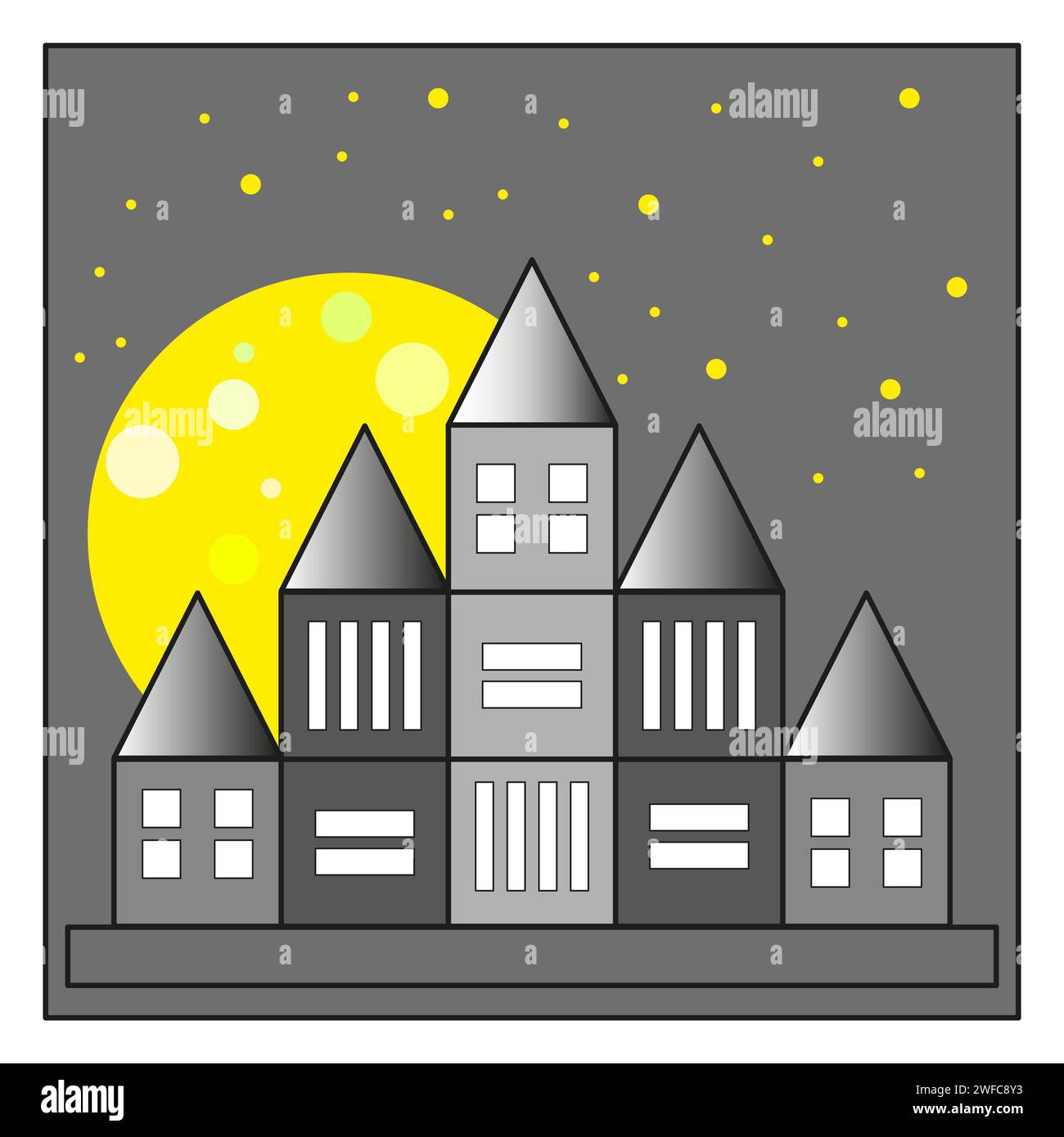 Fantastic fairytale magical landscape view Cut Out Stock Images ...