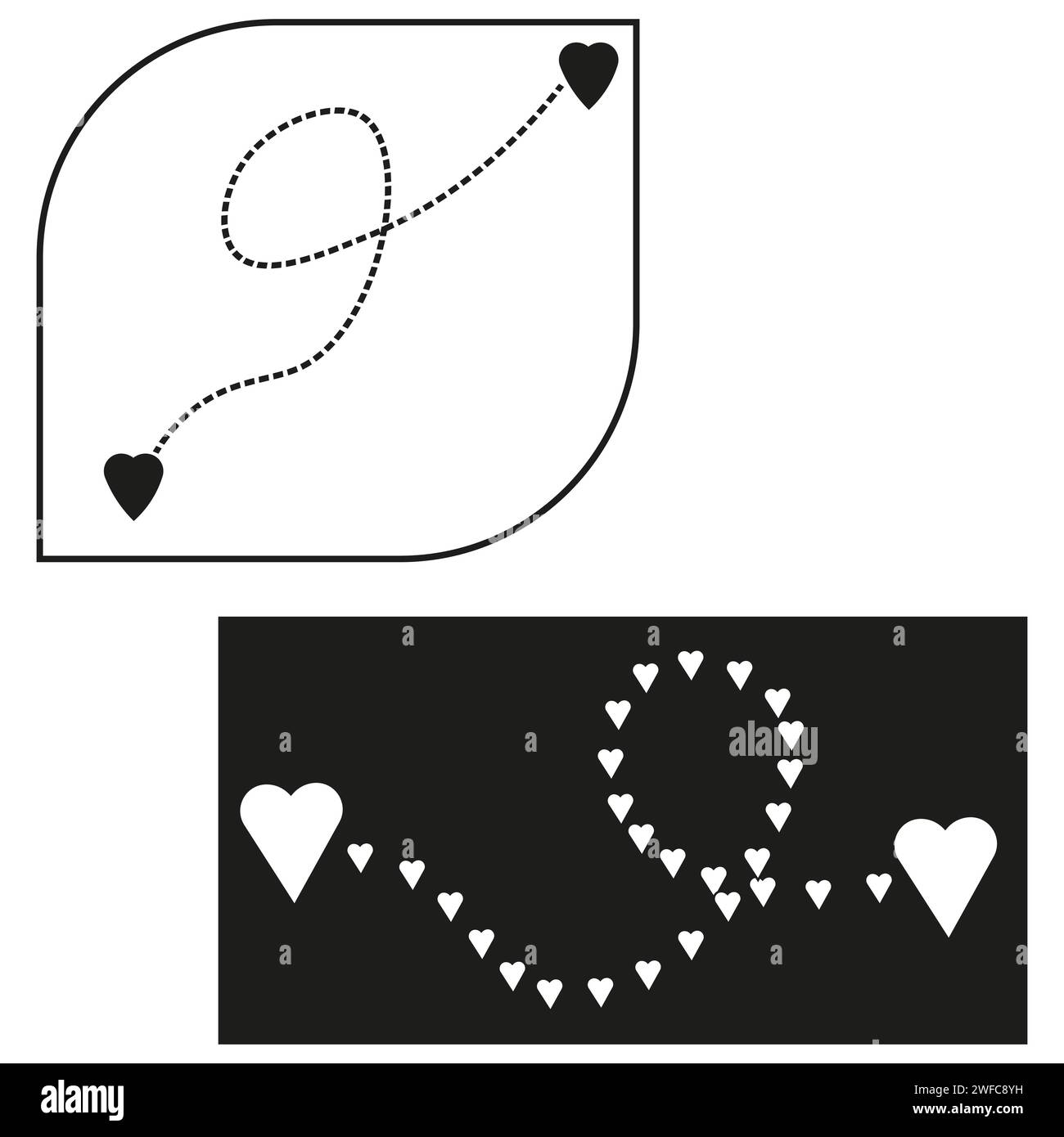 Poster sign route map Cut Out Stock Images & Pictures - Alamy