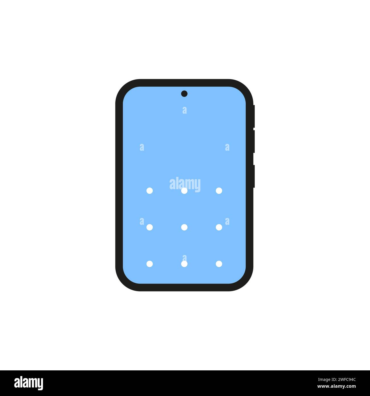 smartphone password icon. Security protection concept. Communication ...