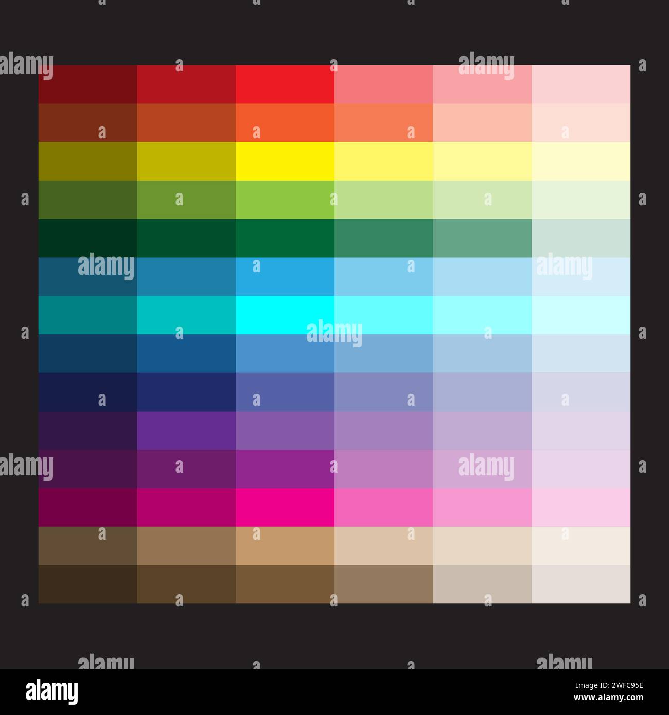 Modern color palette. Icon for print design. Fabric pattern. Pastel ...