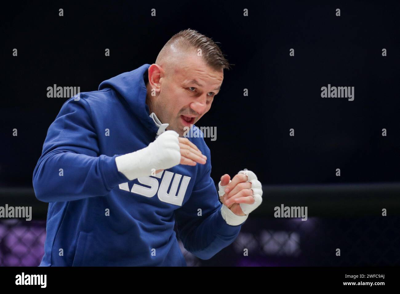 Gliwice, Poland. 27th Jan, 2024. Tomasz Adamek of Poland seen during ...