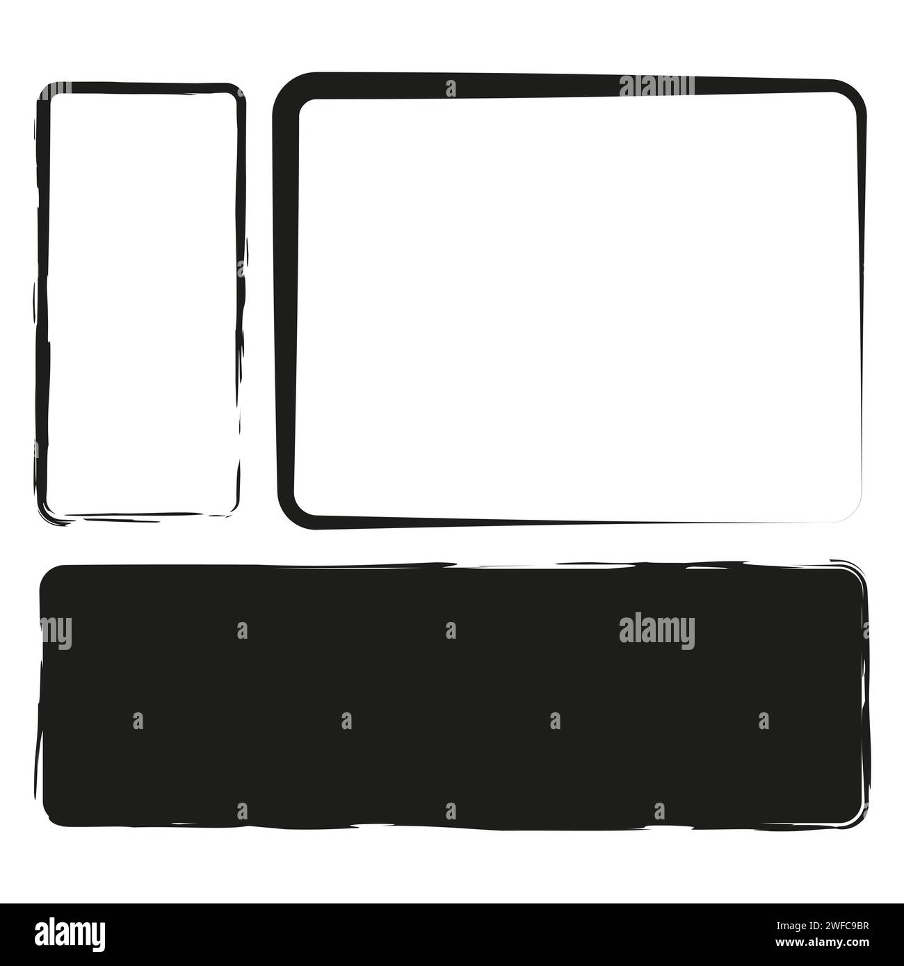 Outline rectangles Cut Out Stock Images & Pictures - Alamy