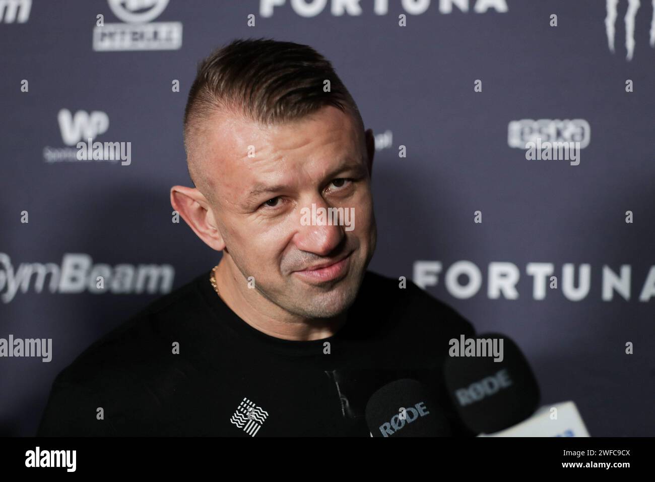 Gliwice, Poland. 27th Jan, 2024. Tomasz Adamek of Poland seen during ...