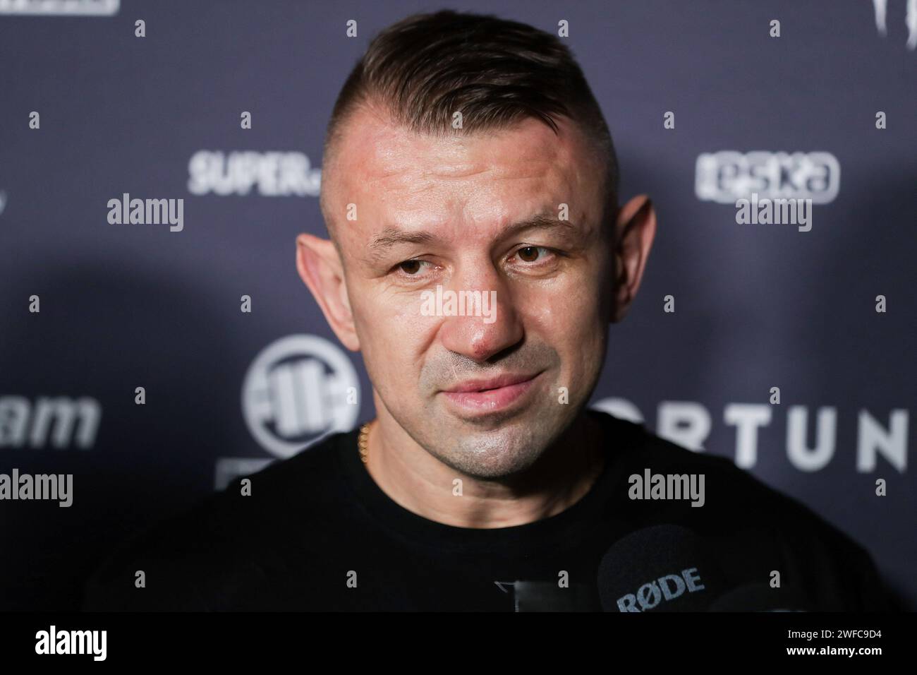Gliwice, Poland. 27th Jan, 2024. Tomasz Adamek of Poland seen during ...