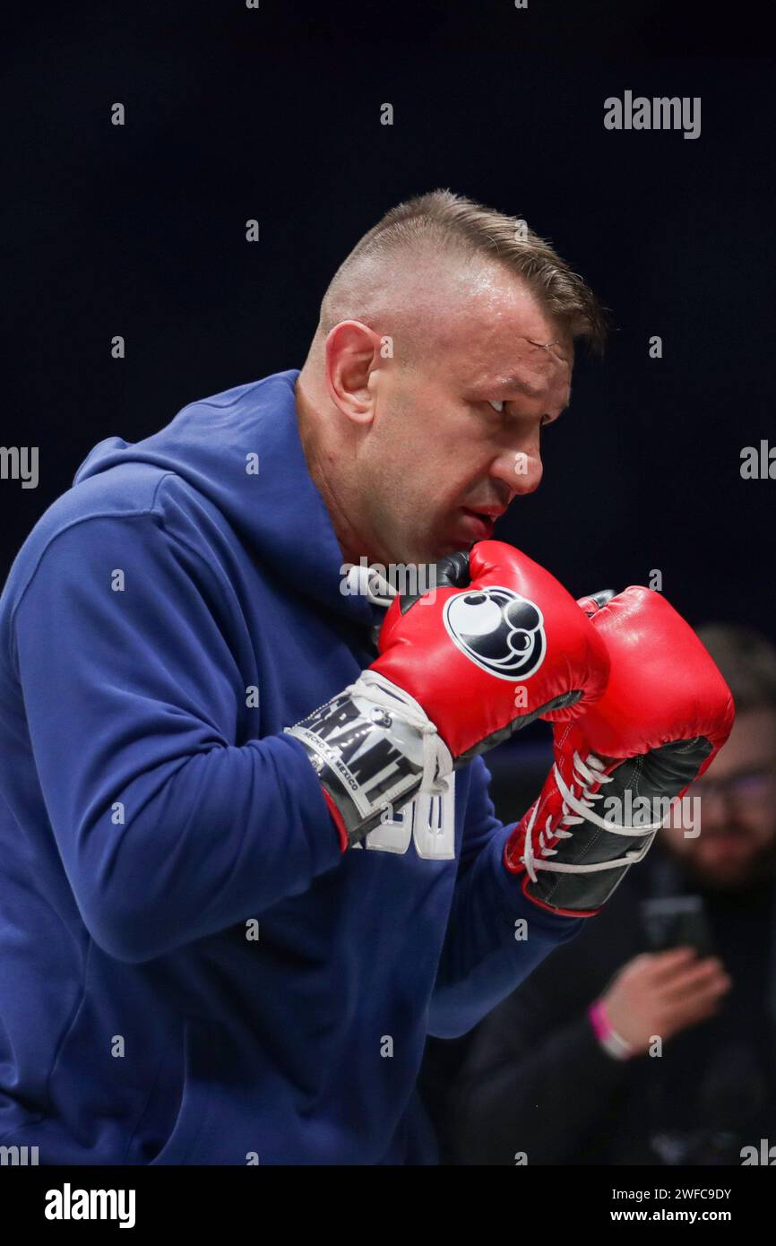 Gliwice, Poland. 27th Jan, 2024. Tomasz Adamek of Poland seen during ...