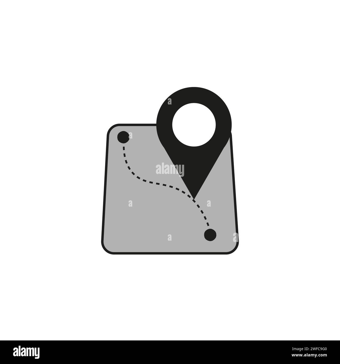pin path icon. Design element. Vector illustration. stock image. EPS 10 ...