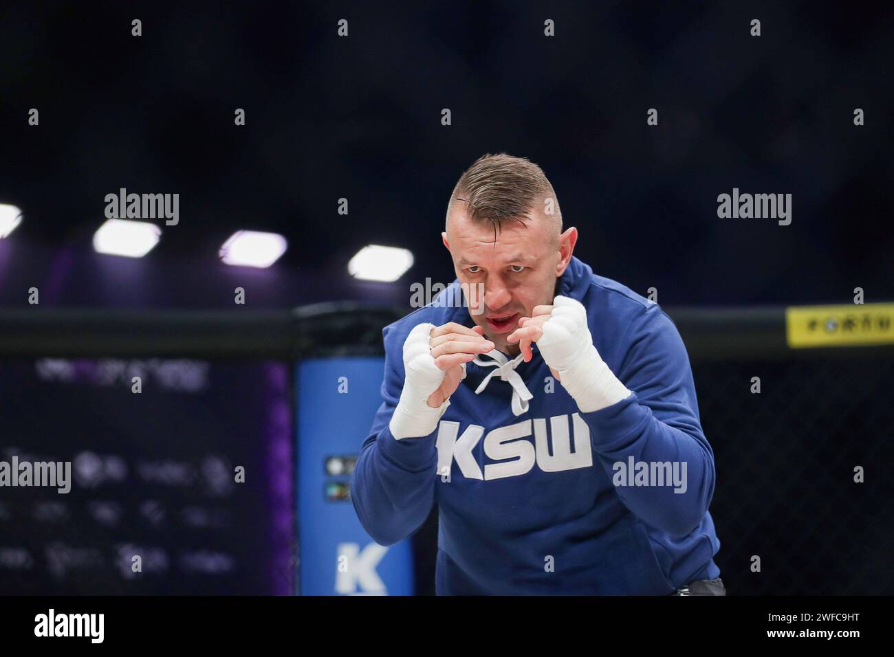 Tomasz Adamek of Poland seen during XTB KSW EPIC Media Training before ...