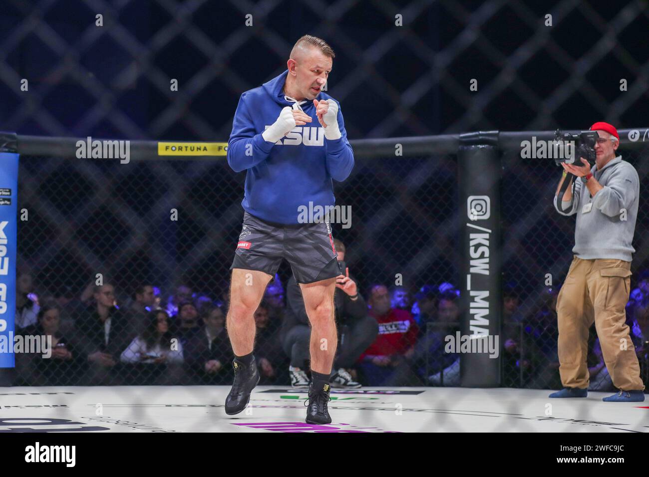 Tomasz Adamek of Poland seen during XTB KSW EPIC Media Training before ...