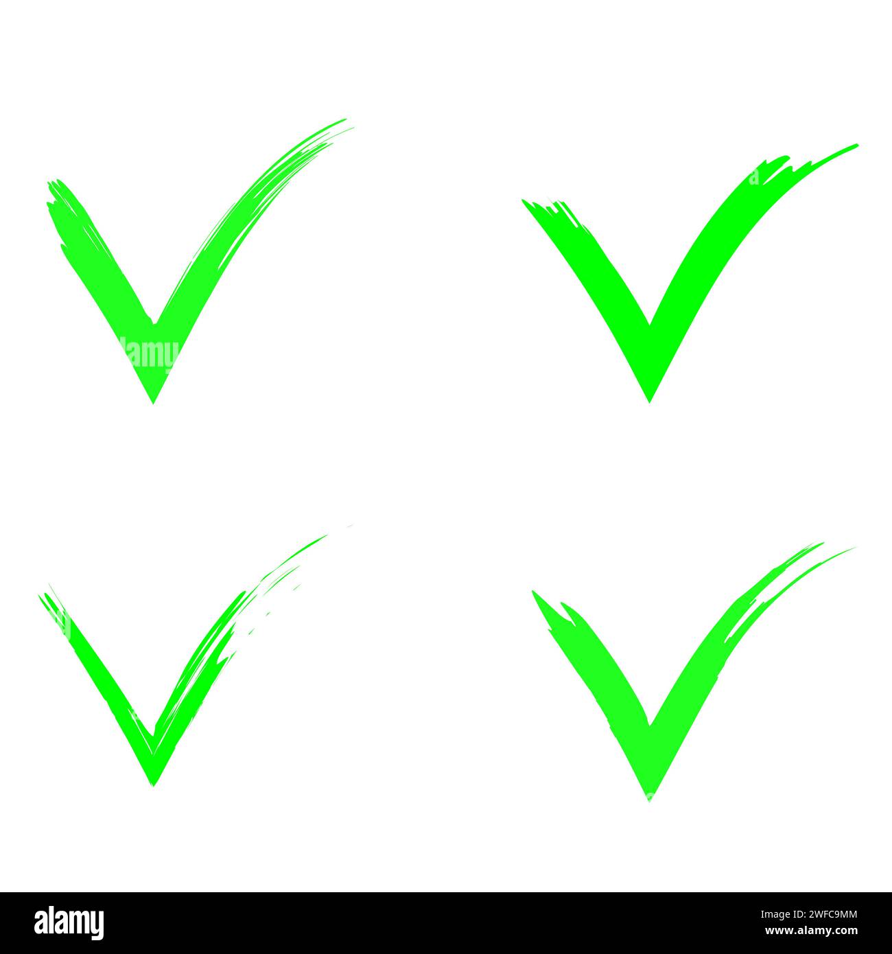 Green ticks, great design for any purposes. Checkmark right. Checkbox ...