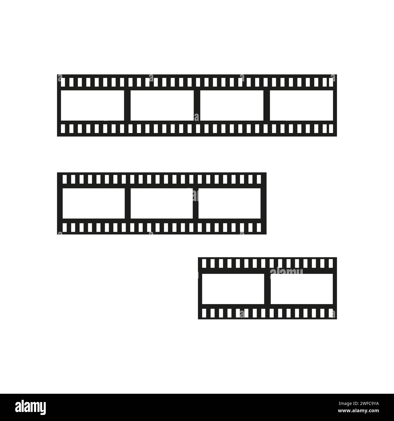 Movie tape. Edge frame. Vector illustration. Stock image. EPS 10 Stock ...
