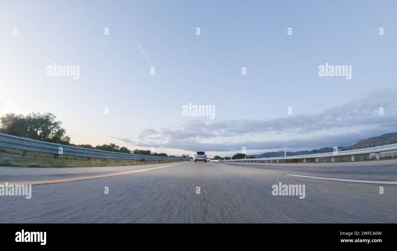 Sunset Drive on HWY 101 Near Pismo Beach Stock Photo - Alamy