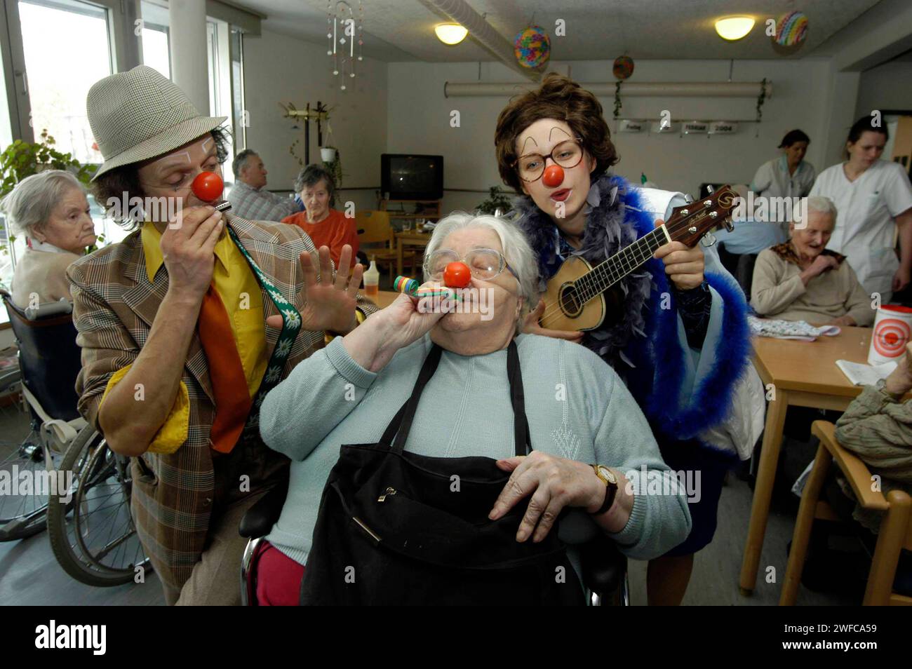 red nose as symbol for clowndoctor, laughter as medicine and therapy ...