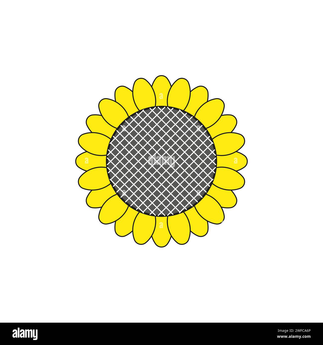 Simple sunflower Stock Vector Images - Alamy