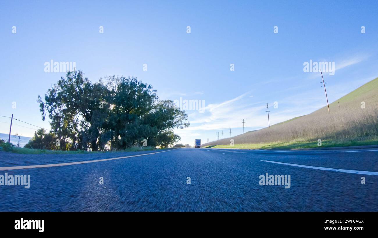 Daytime Journey on HWY 101 Near California Coast Stock Photo - Alamy