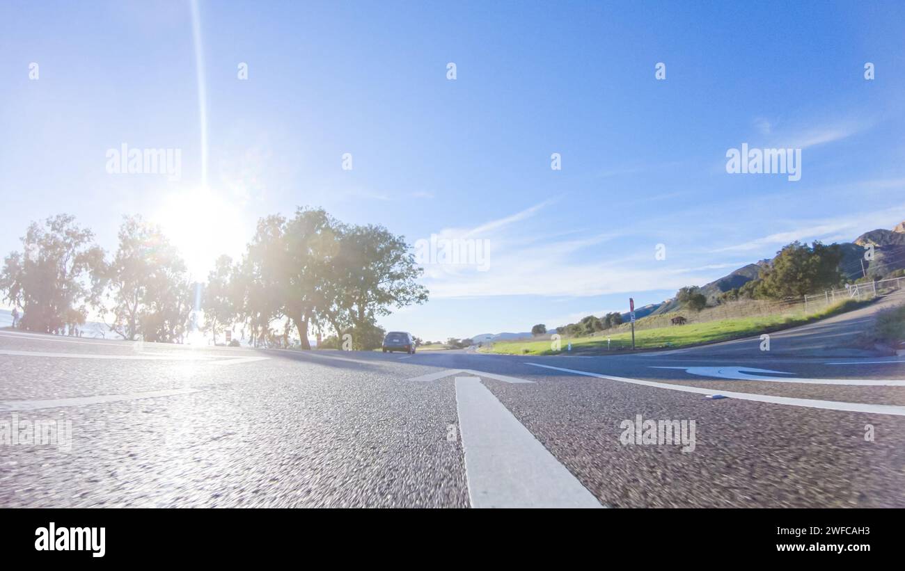 Daytime Journey on HWY 101 Near California Coast Stock Photo - Alamy