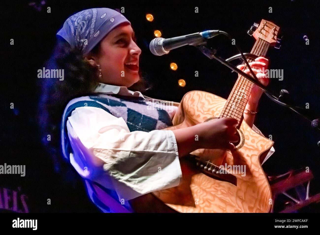 Edinburgh, Scotland. Mon 29 January 2024. FIZA onstage at iconic ...