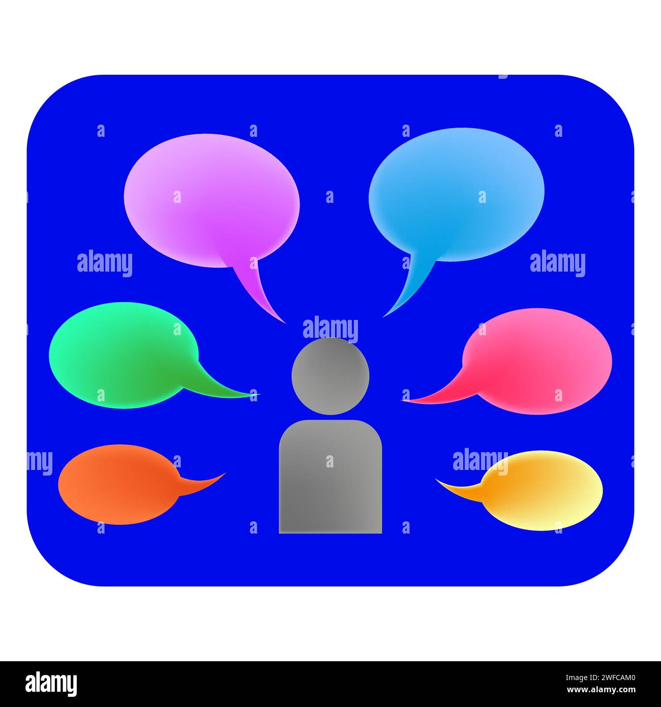 Many messages Stock Vector Images - Alamy