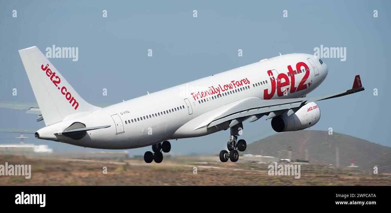 Tenerife, Spain January 27 st, 2024. Airbus A330-243 Jet2 Airlines ...