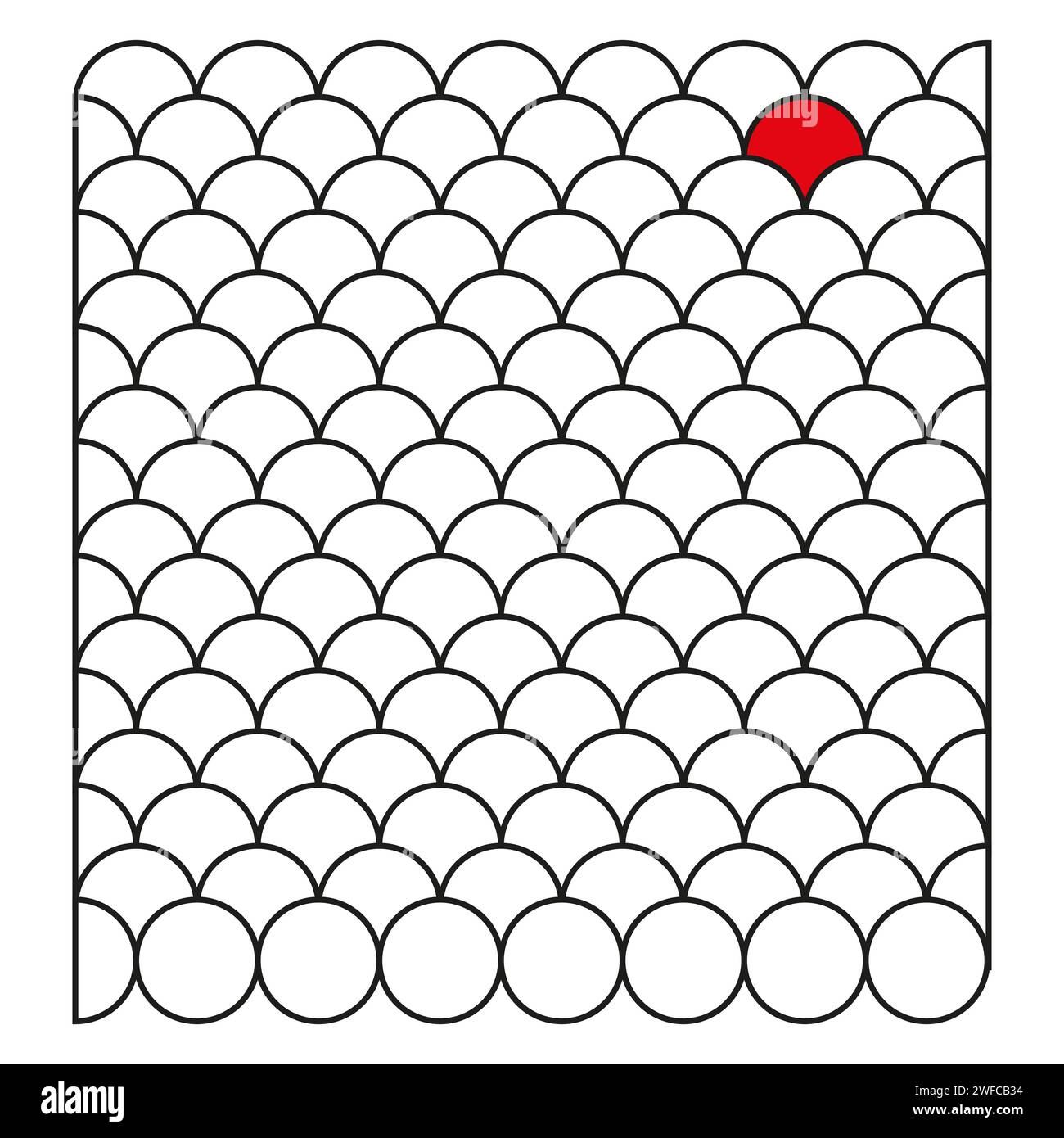 Scale pattern. Geometric circle abstract motif. Vector illustration ...