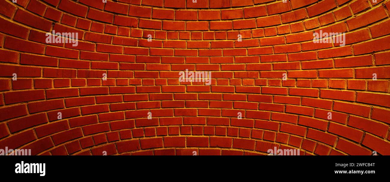 brick spherical surface. Orange Brick wall background texture. Can be ...