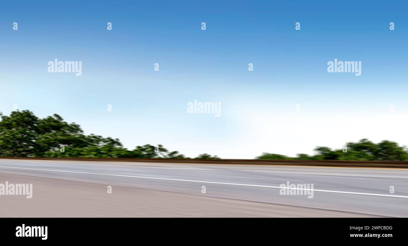 Road, ground and sky cloud landscape Stock Photo - Alamy