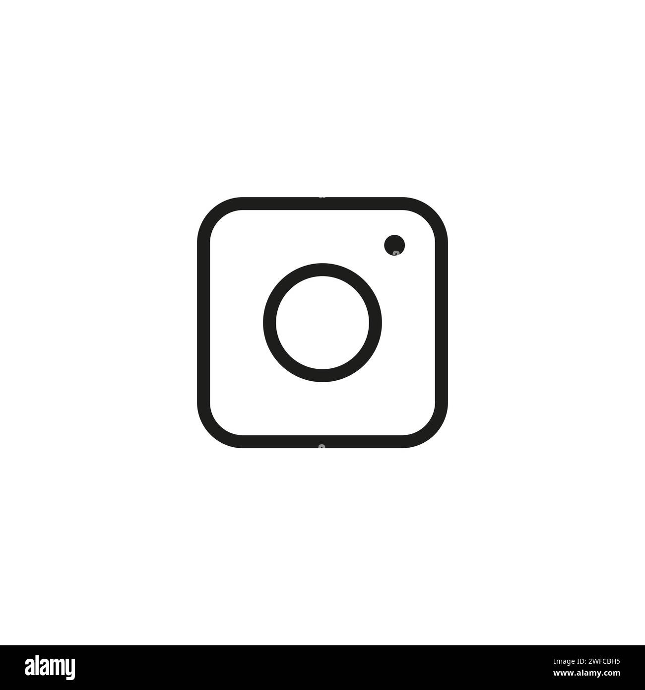 Insta icon. Vintage frame logo. Photo frame. Social media flat icon ...