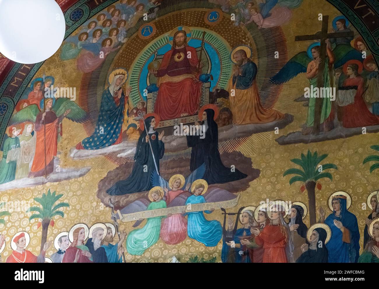 The fresco in Chapel of the Immaculate Conception of the Virgin Mary ...