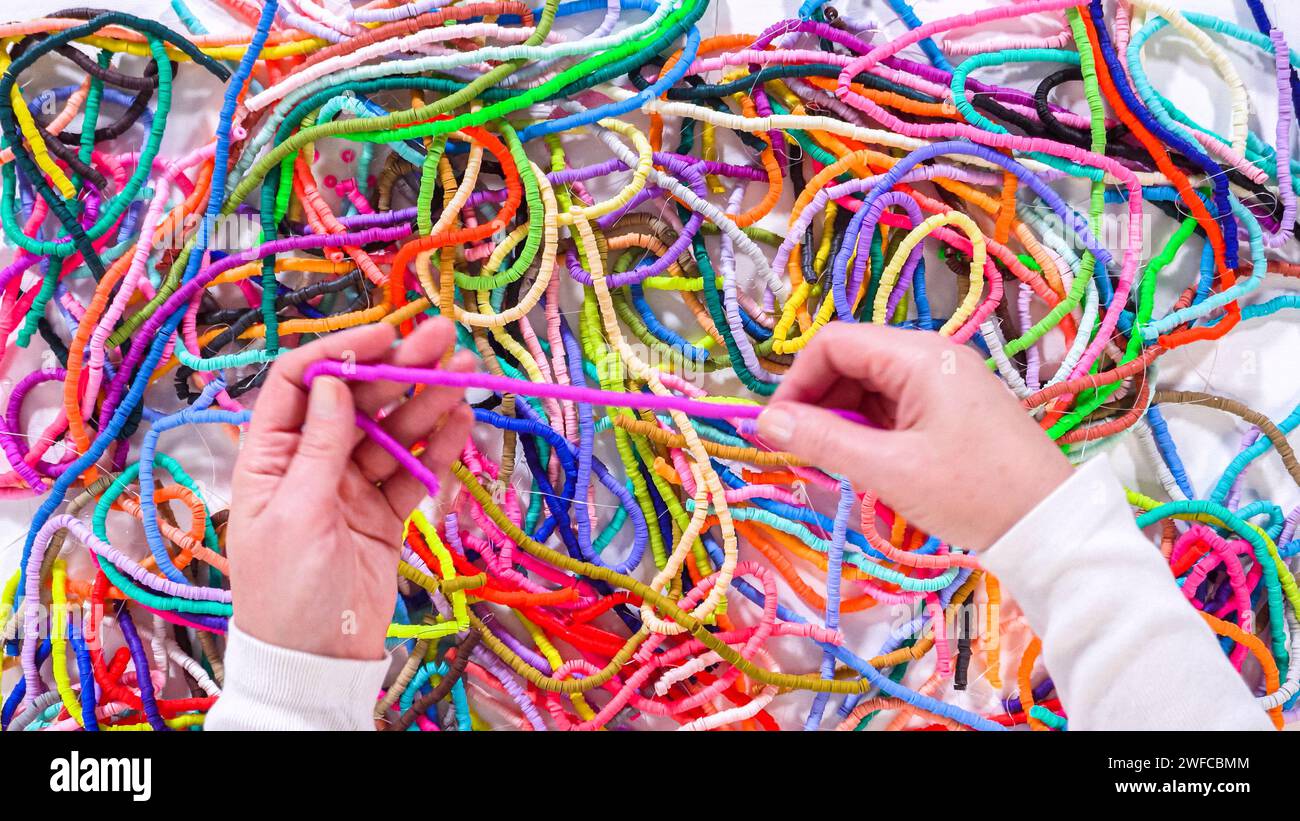 Crafty Clay Bead Assortment Stock Photo - Alamy