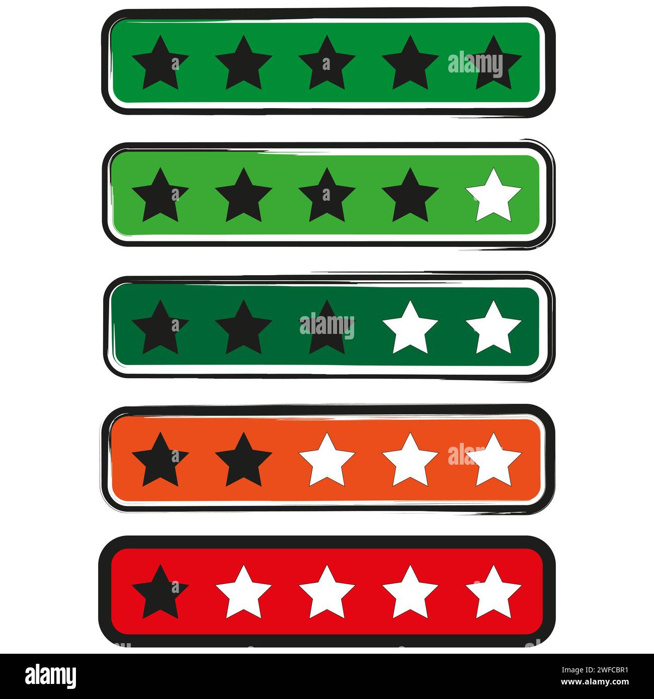Star rating scale vector vectors hi-res stock photography and images ...