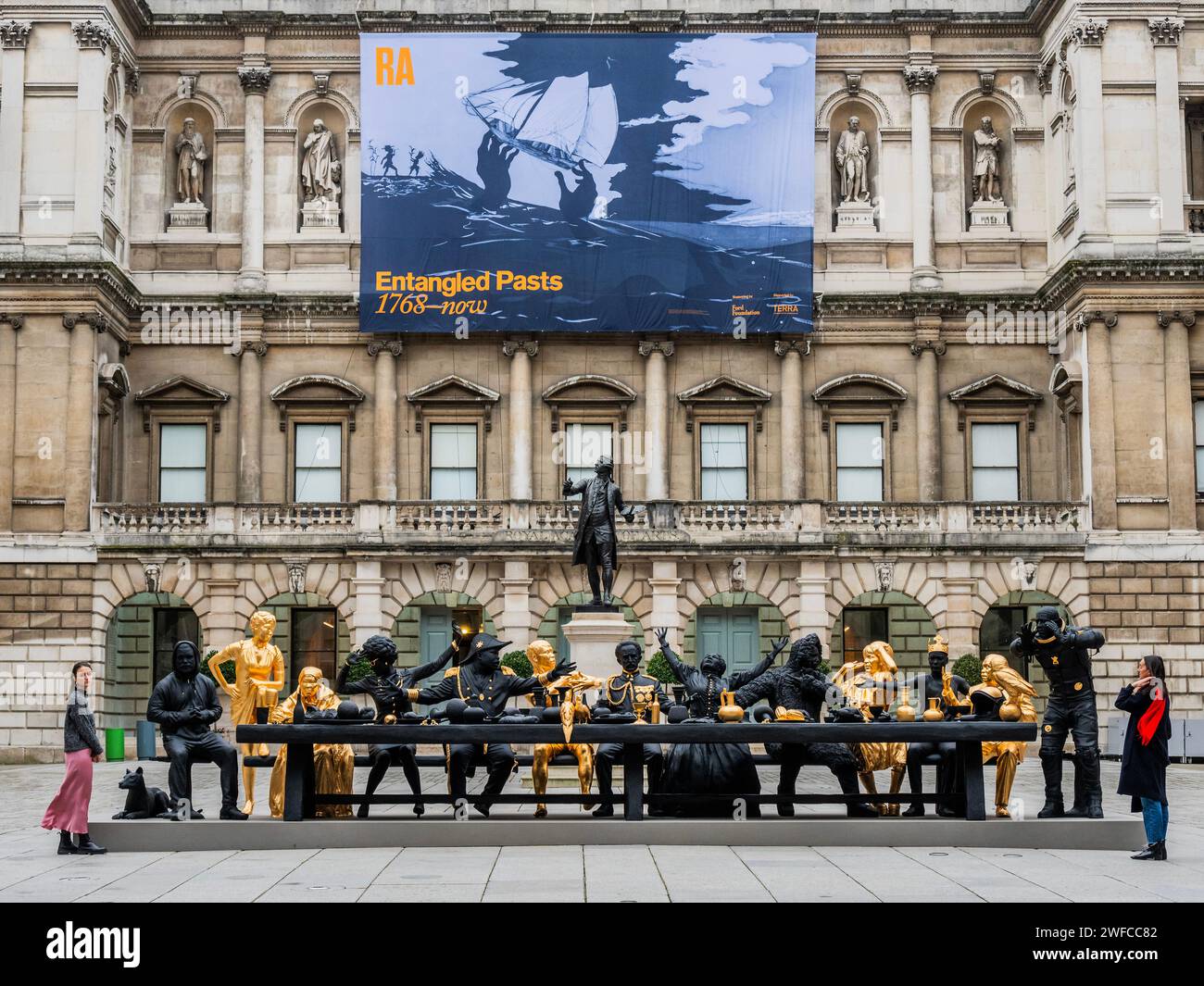 London, UK. 30 Jan 2024. Tavares Strachan's (the artist is sculpted on ...