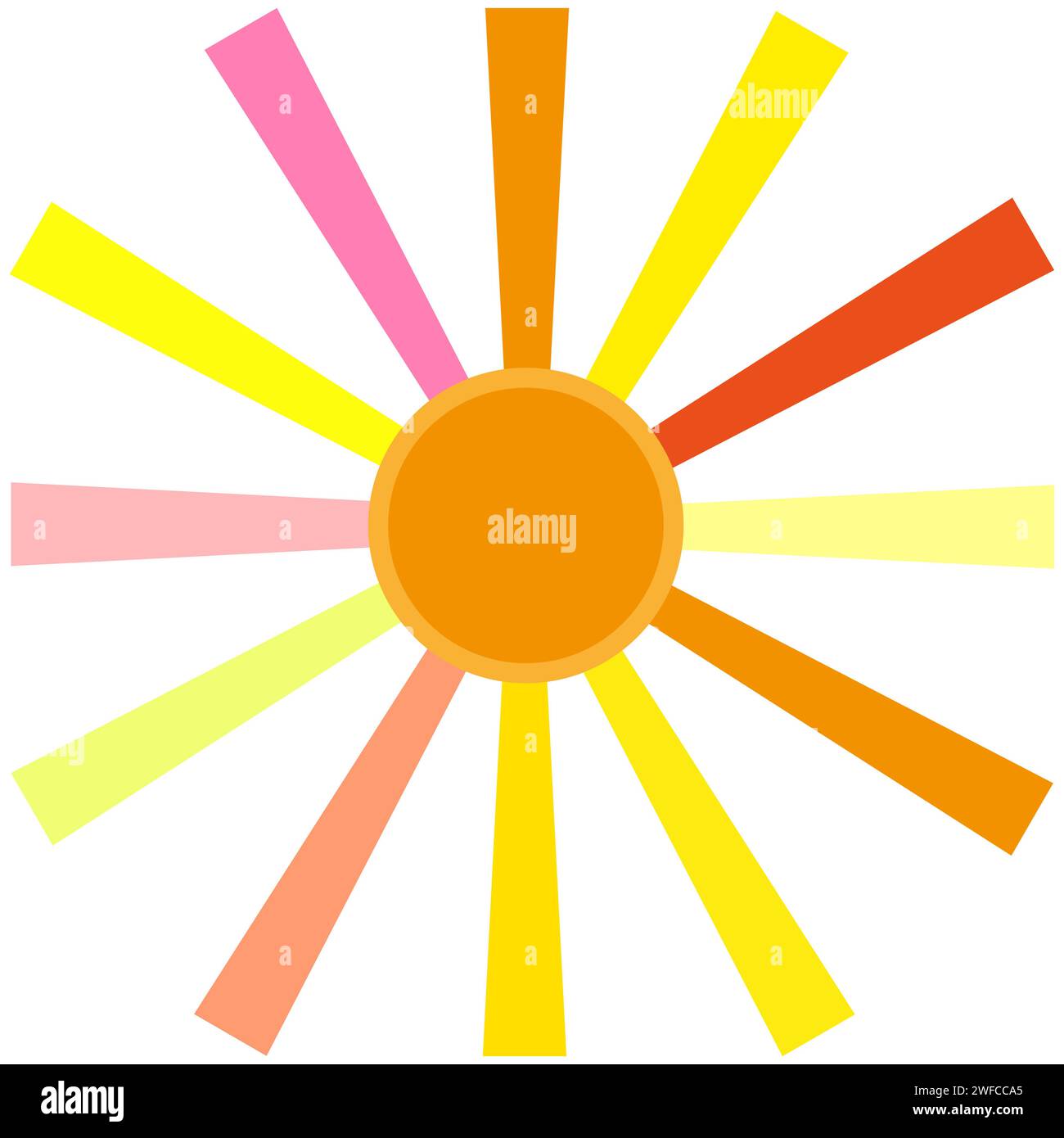 cartoon sun. Comic drawing. Vector illustration. Stock image. EPS 10 ...