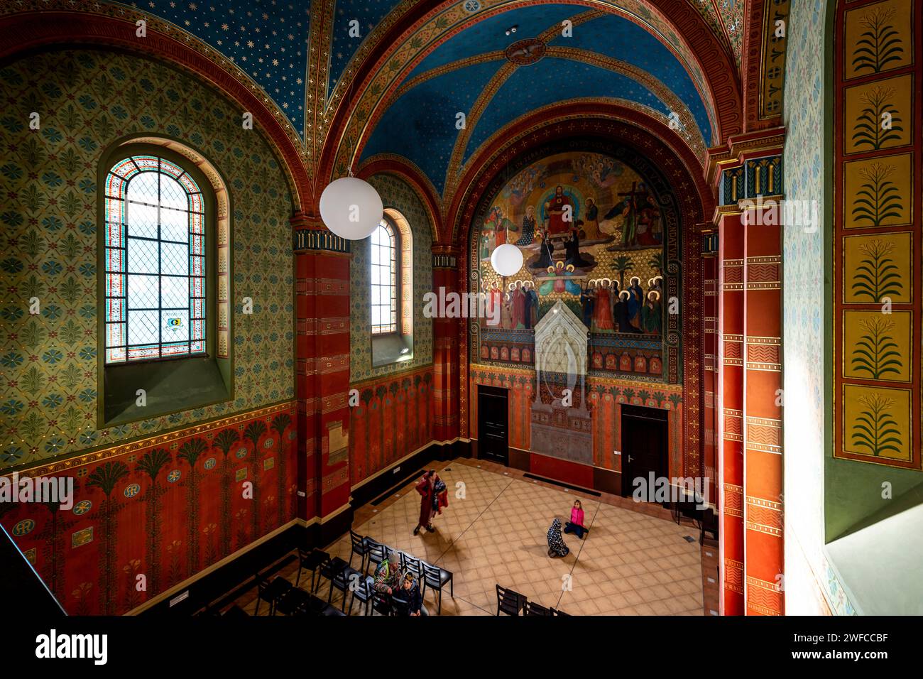 The interior of the Chapel of the Immaculate Conception of the Virgin ...