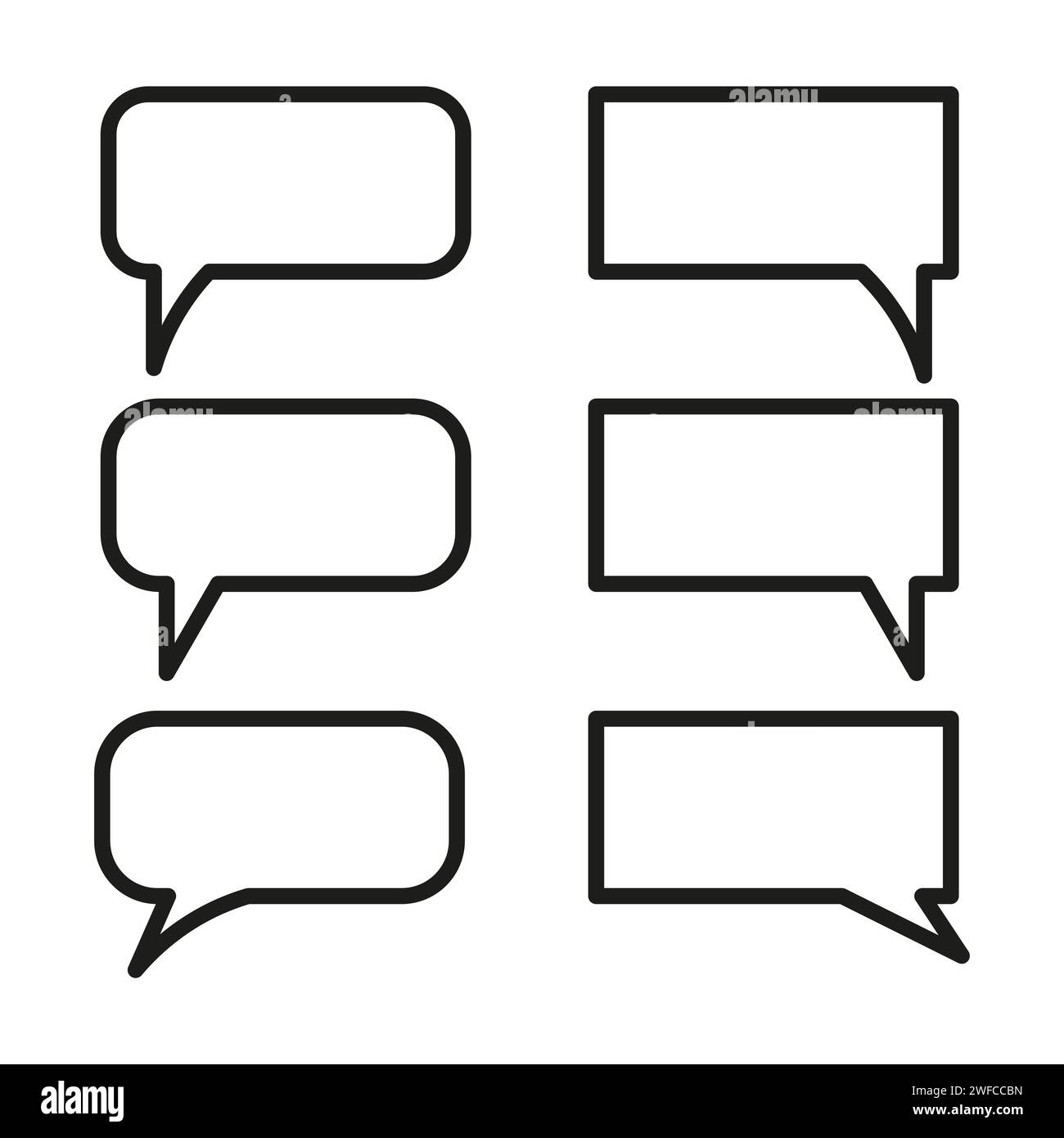 messages on white background. Line art. Chat message icon. Message ... messages on white background. Line art. Chat message icon. Message ...