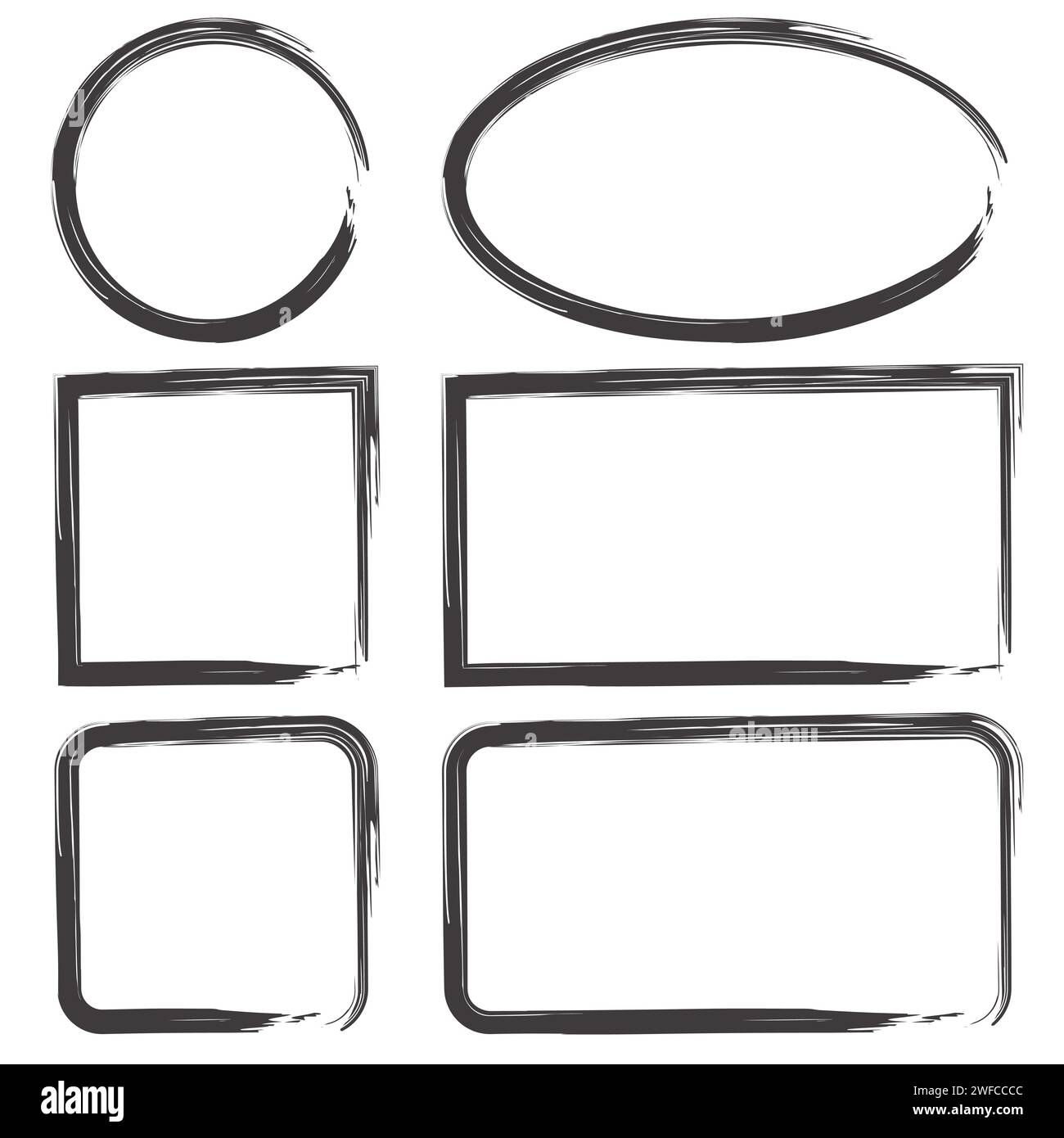 Grunge shapes. Design element. Grunge texture. Ink paint brush stain ...