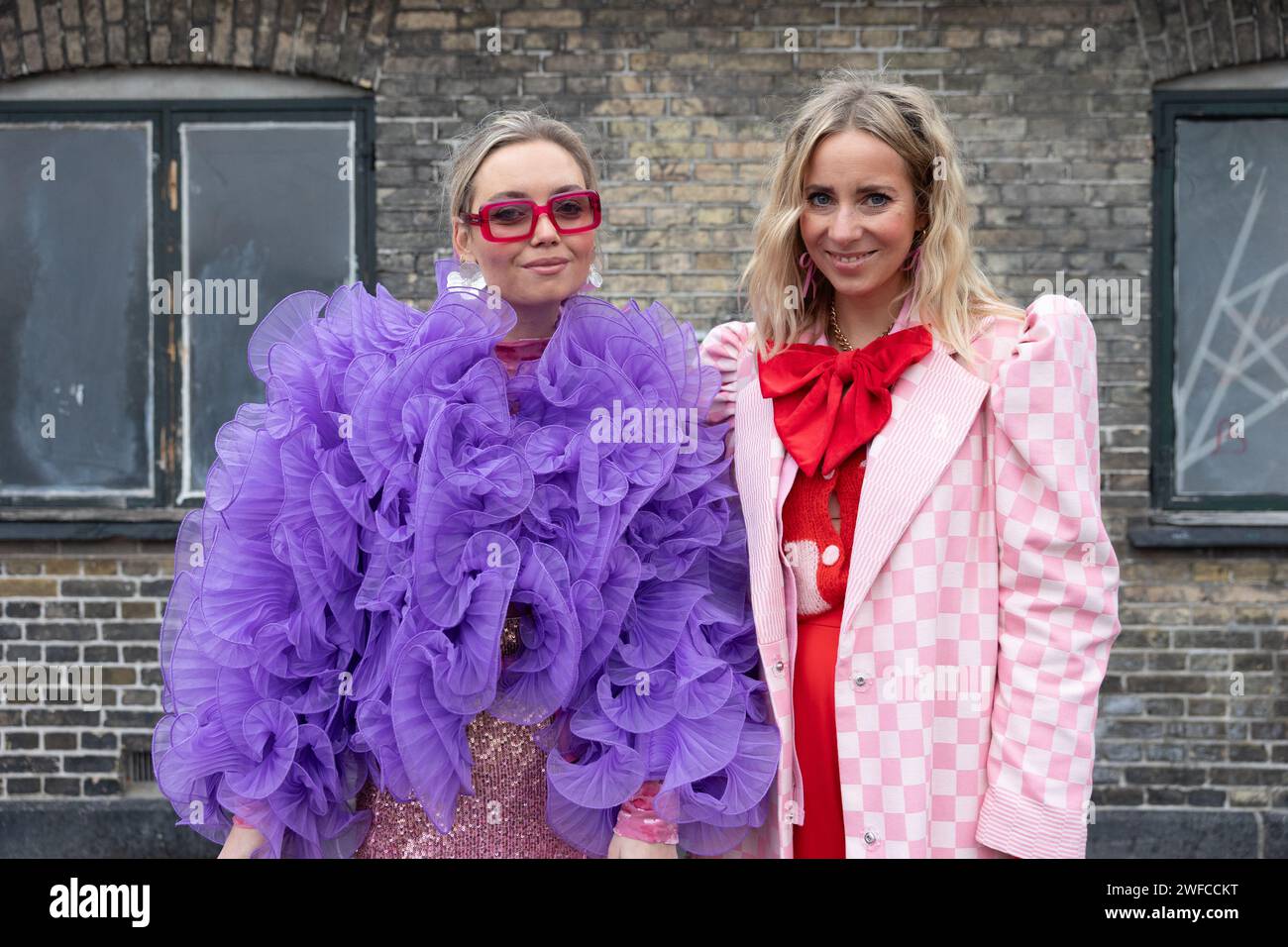 Copenhagen, Denmark. January 30th, 2024. Daykota Dee (left) and Marijn ...