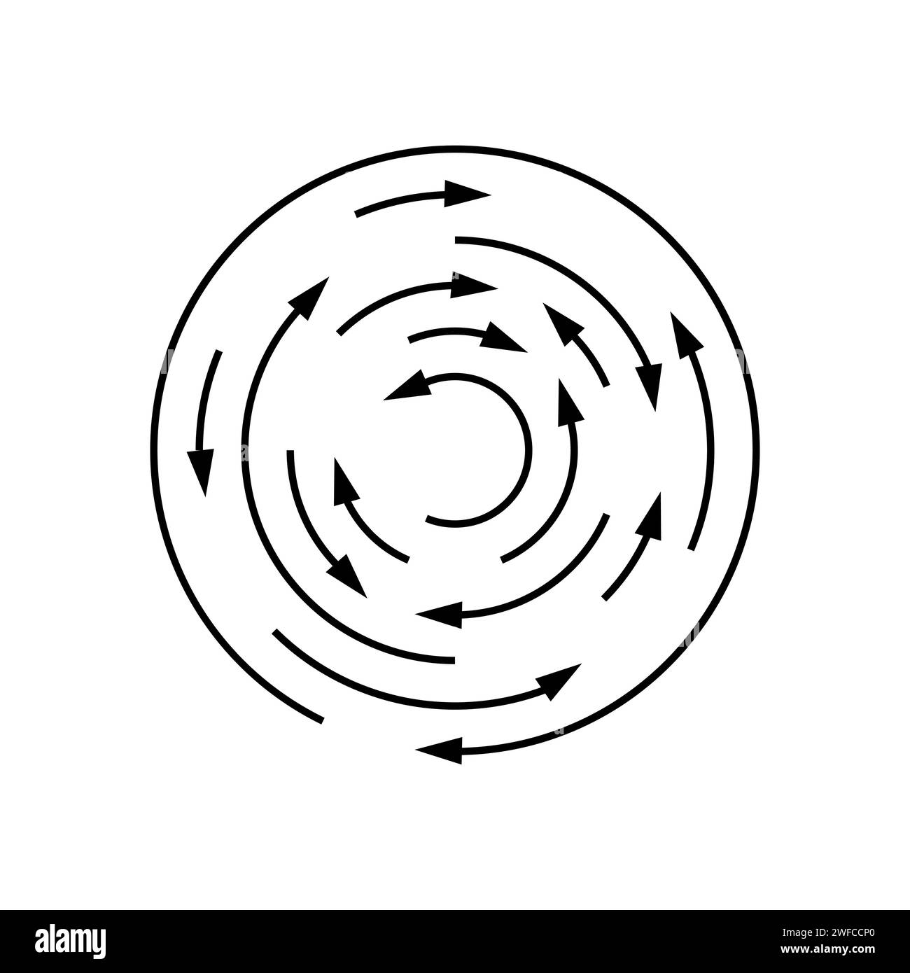 Abstract arrow spiral. Abstract motion lines. Vector illustration. Stock image. EPS 10 Stock ...