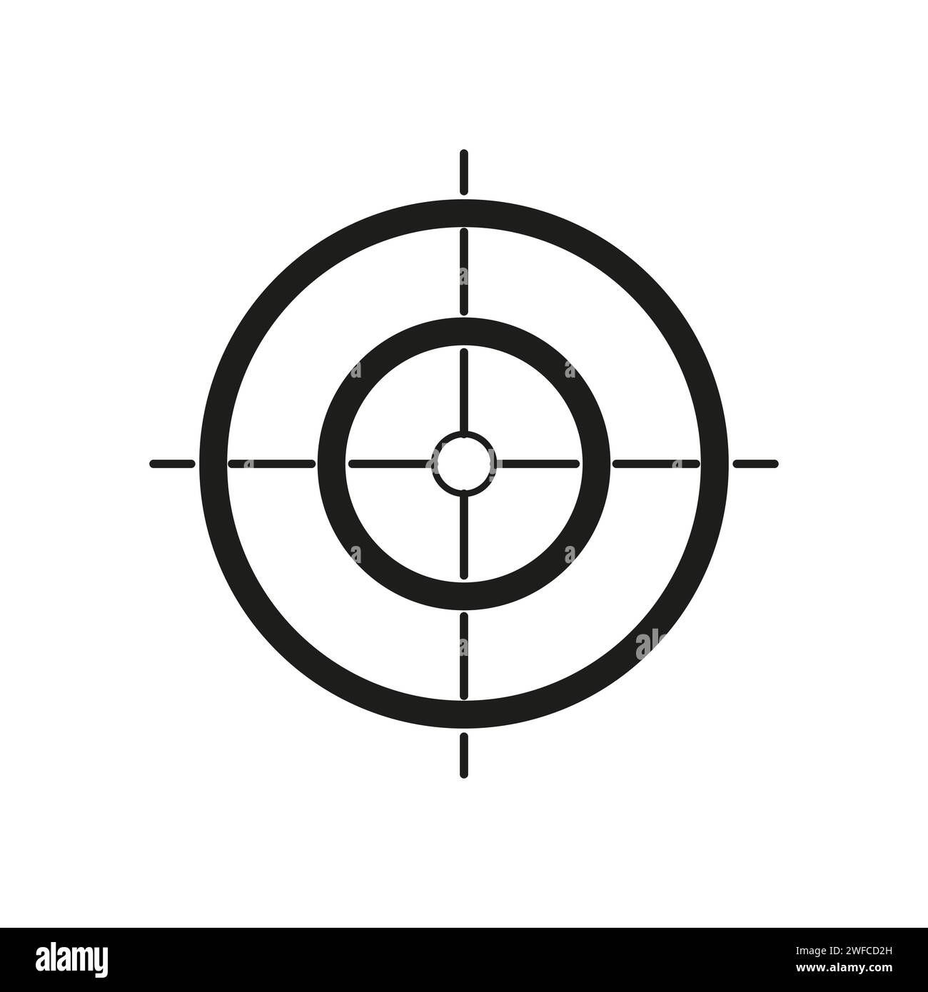Sight aim icon. Target focus simbol. Vector illustration. EPS 10 Stock ...