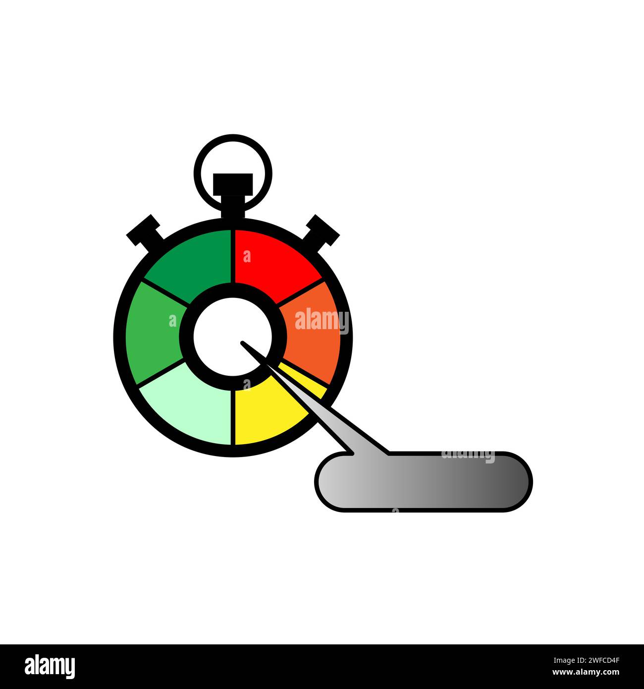 color stopwatch message. Chat message icon. Customer support website ...