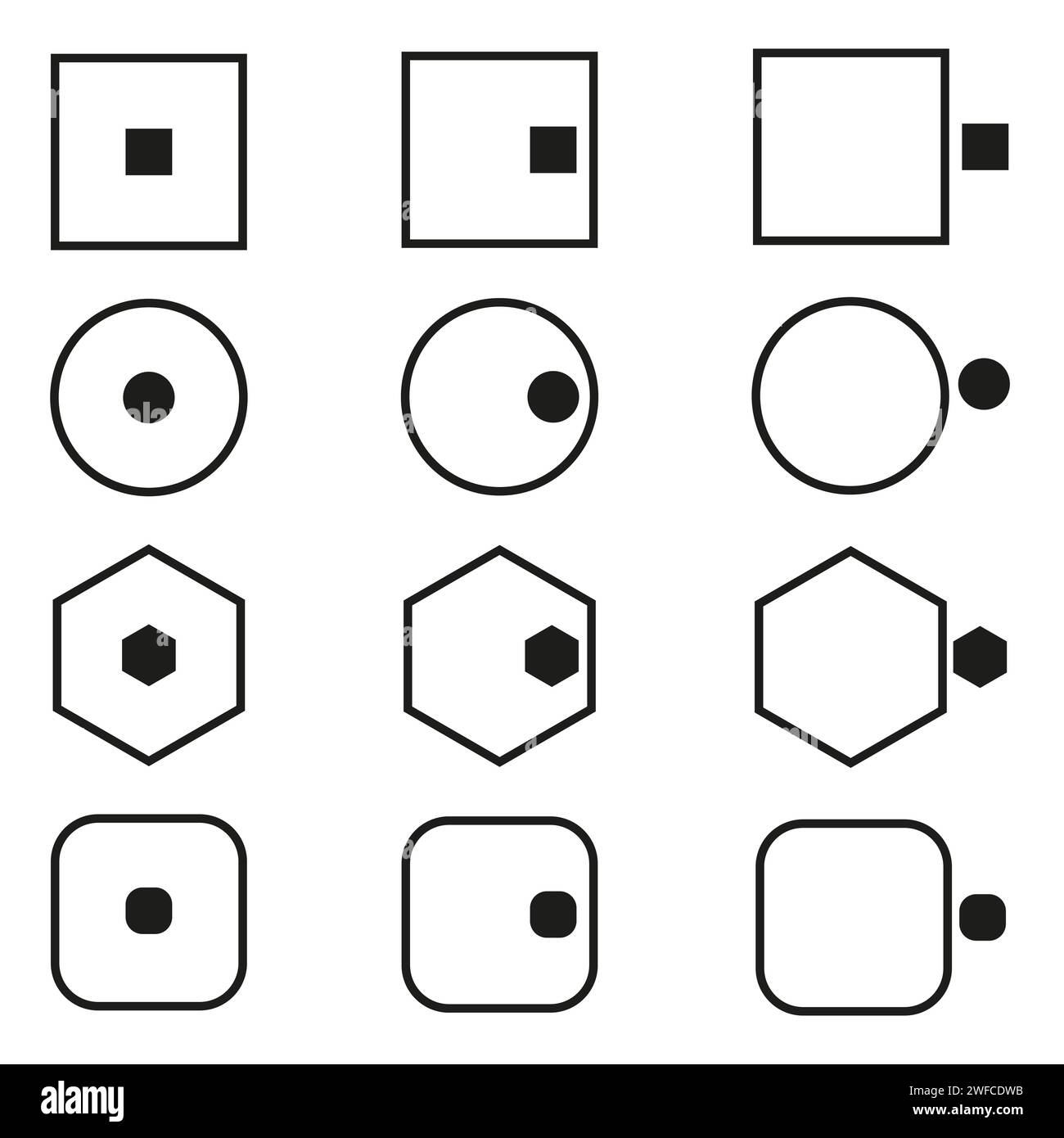 Flat lines geometric shapes. Vector illustration. Stock image. EPS 10 ...