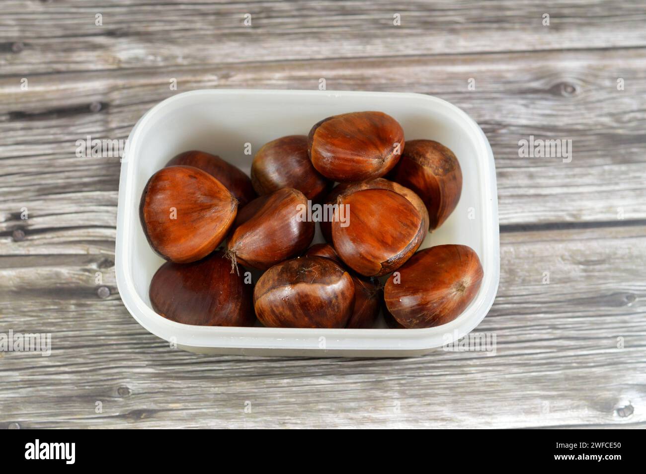 Chestnuts, the deciduous trees and shrubs in the genus Castanea, in the ...