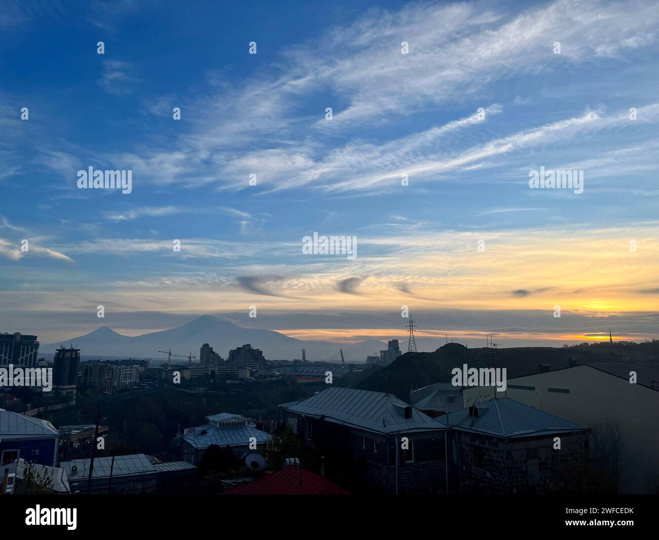 Yerevan skyline view hi-res stock photography and images - Alamy