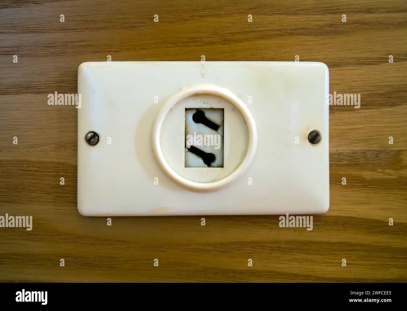 Sochi, Russia - February 12, 2023: USSR era rectangular electrical ...