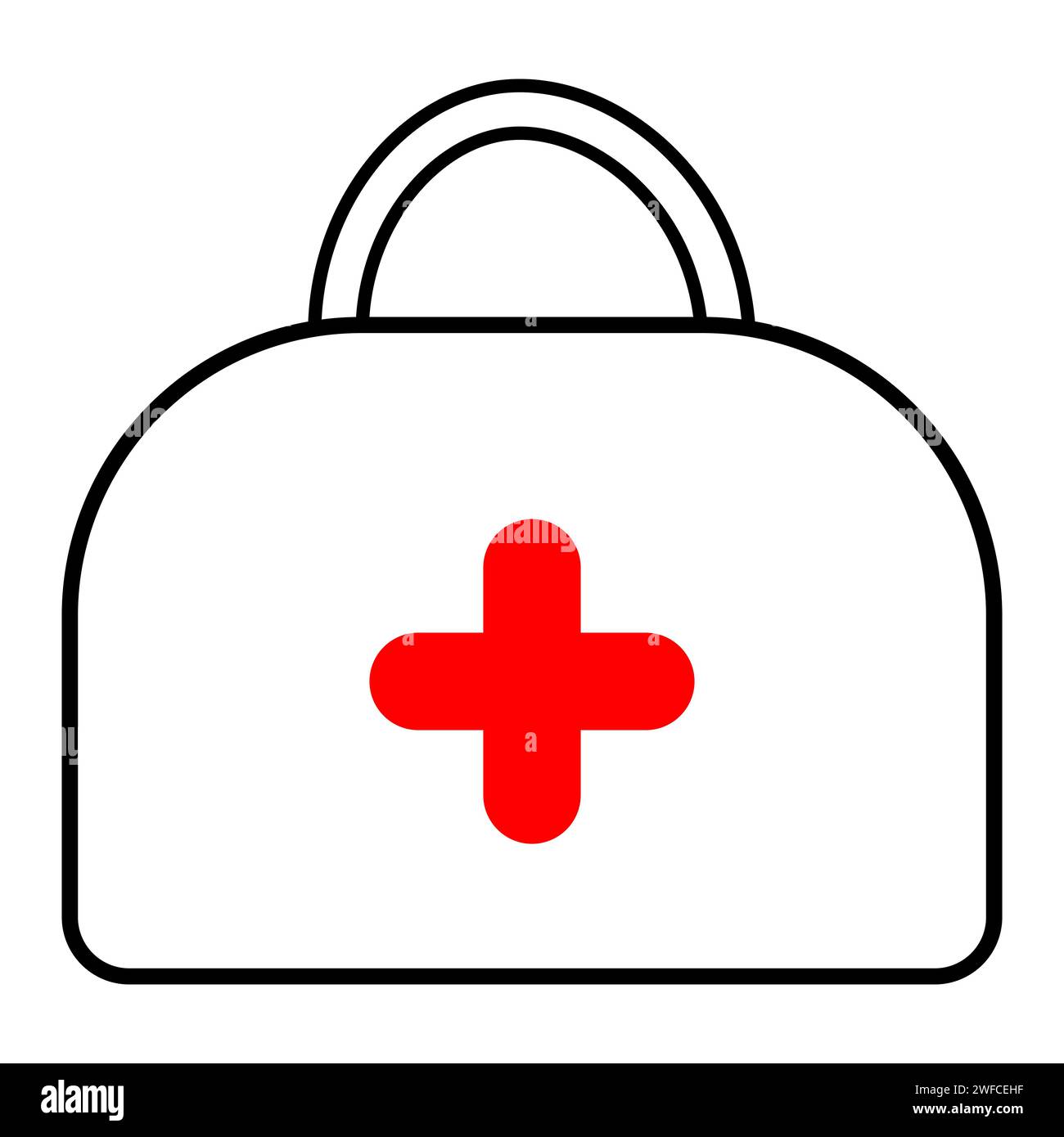 medical bag. Pharmacy concept. Icon for healthcare design. Vector ...