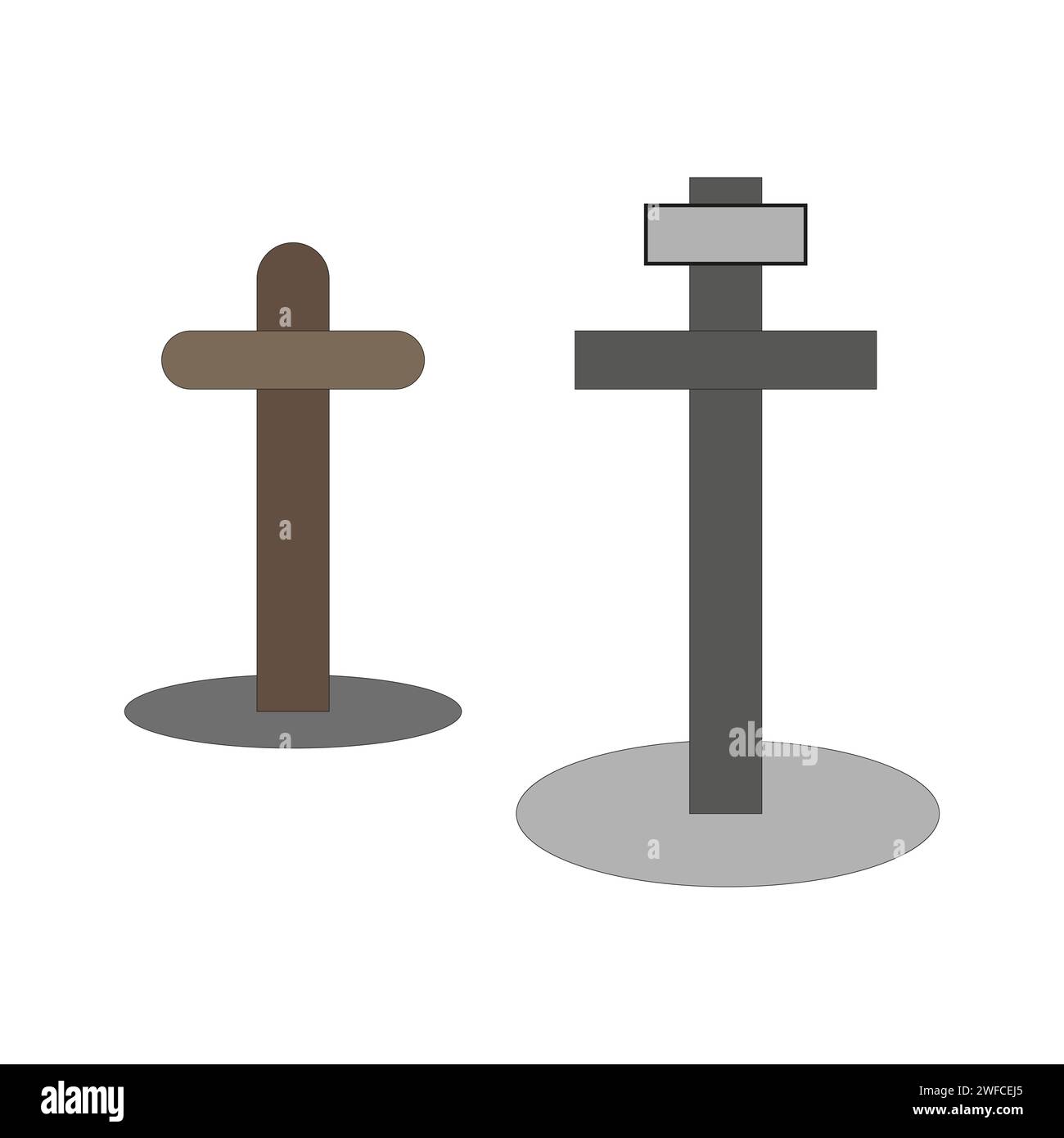 cartoon crosses for decoration design. Vector illustration. stock image ... cartoon crosses for decoration design. Vector illustration. stock image ...